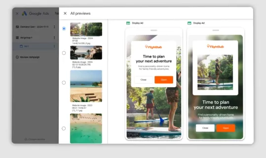 Google anuncia actualizaciones para mostrar campañas de red